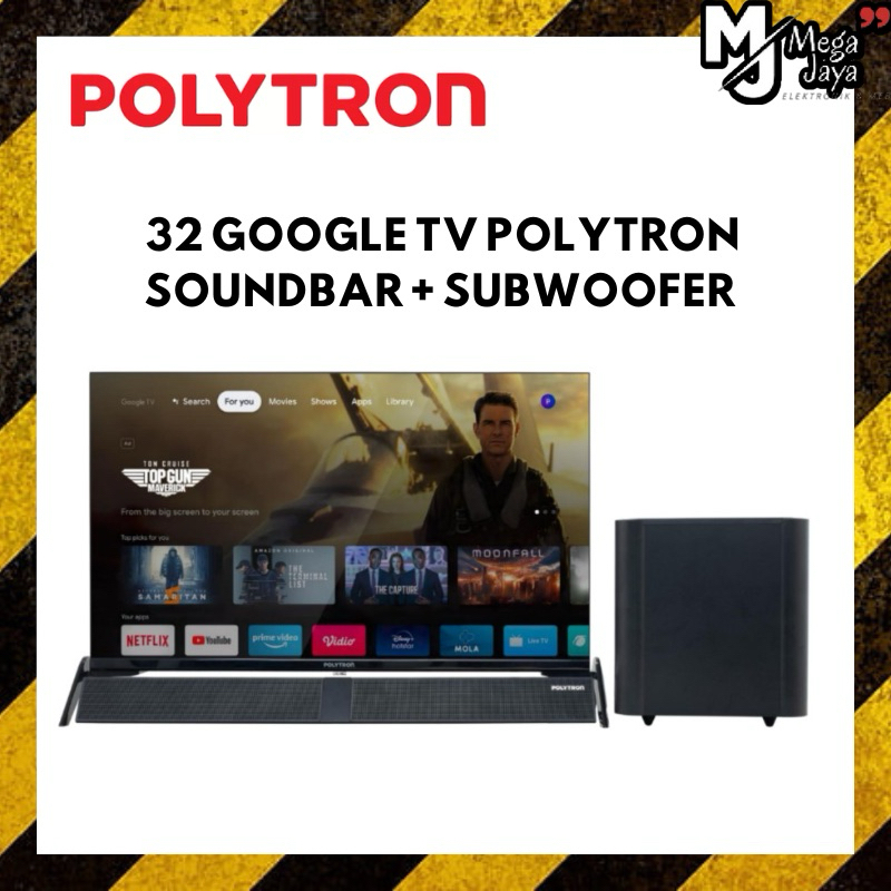 Jual GOOGLE TV POLYTRON PLD 32BG9058 UKURAN 32 INCH SOUNDBAR SUBWOOFER ...
