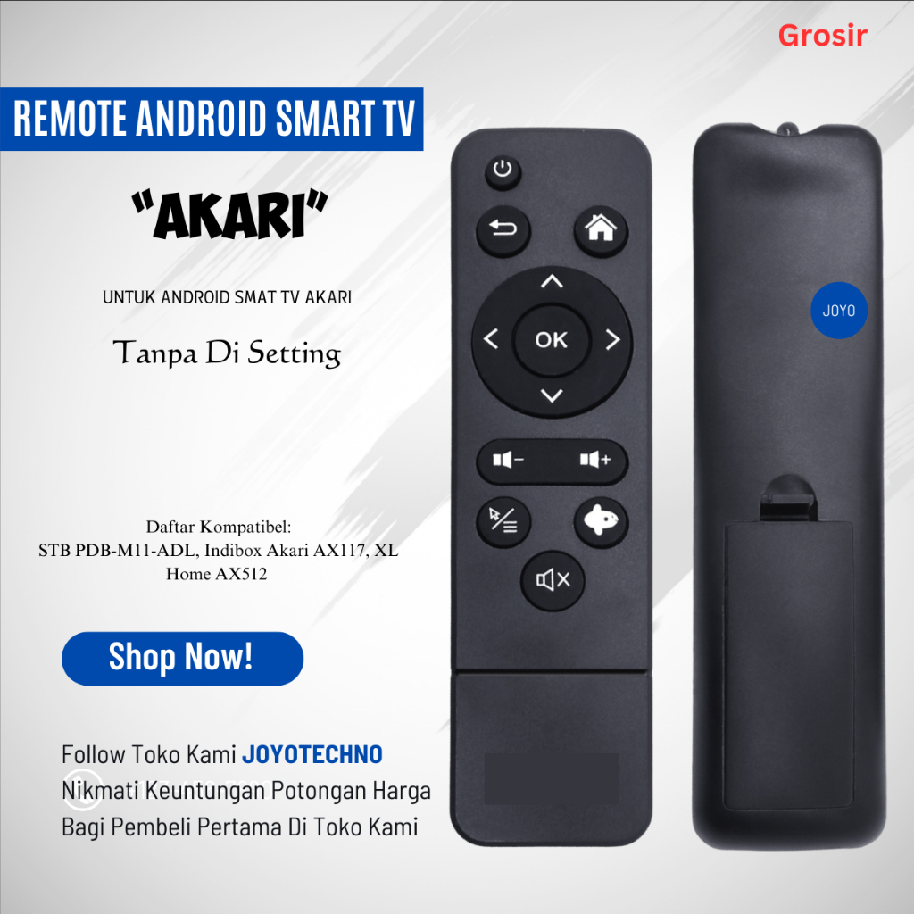 Jual Remote STB XL Home Akari AX512 / Remote Set Top Box Android TV BOX ...