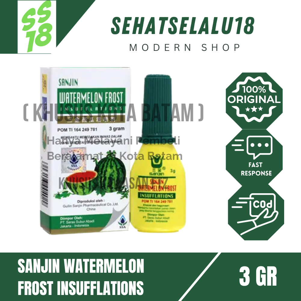 Jual Sanjin Watermelon Frost Insufflations (三金西瓜霜喉片) - Obat Sakit ...