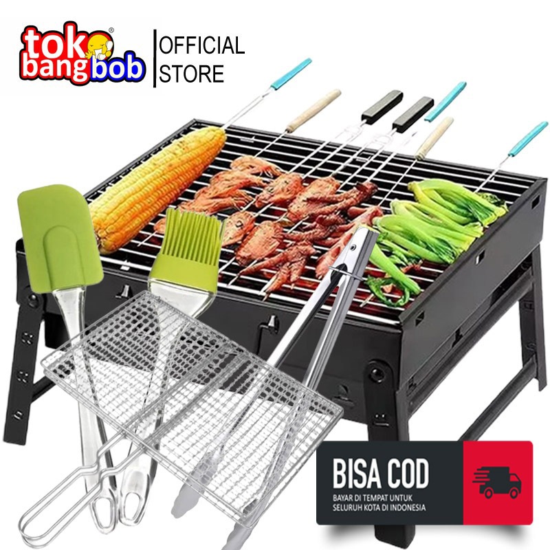 Jual Alat Panggang Barbeque Grill Portable Roekre / Panggangan Grill ...