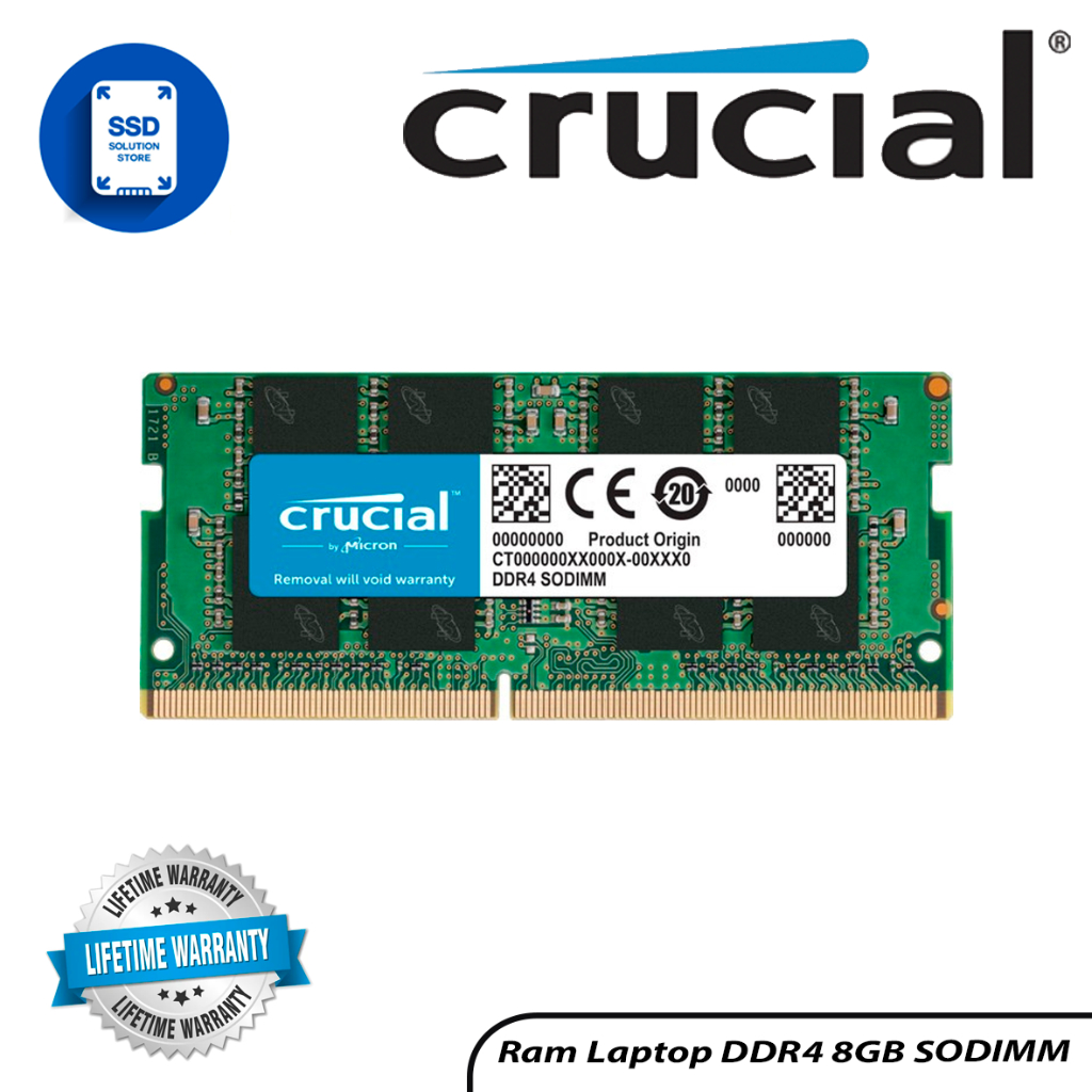 Jual Crucial Ram 8GB DDR4 3200 Laptop Notebook - SODIMM RAM LAPTOP ...