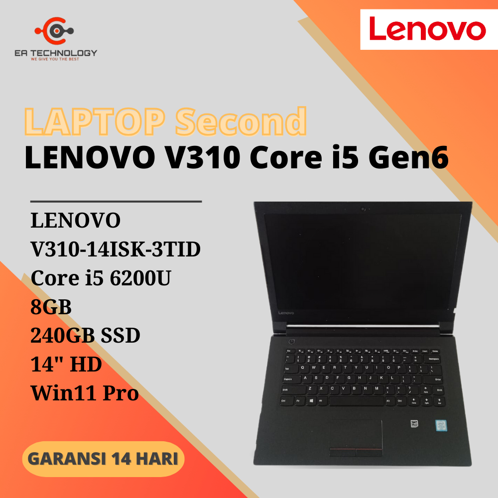 Jual LENOVO V310-14ISK-3TID Core i5-6200U 8GB 240SSD 14" HD Win11 Pro ...