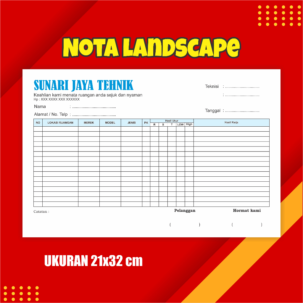 Jual Cetak Nota Full Colour 2 Ply Ukuran A4/F4, Cetak Nota Nama Toko ...