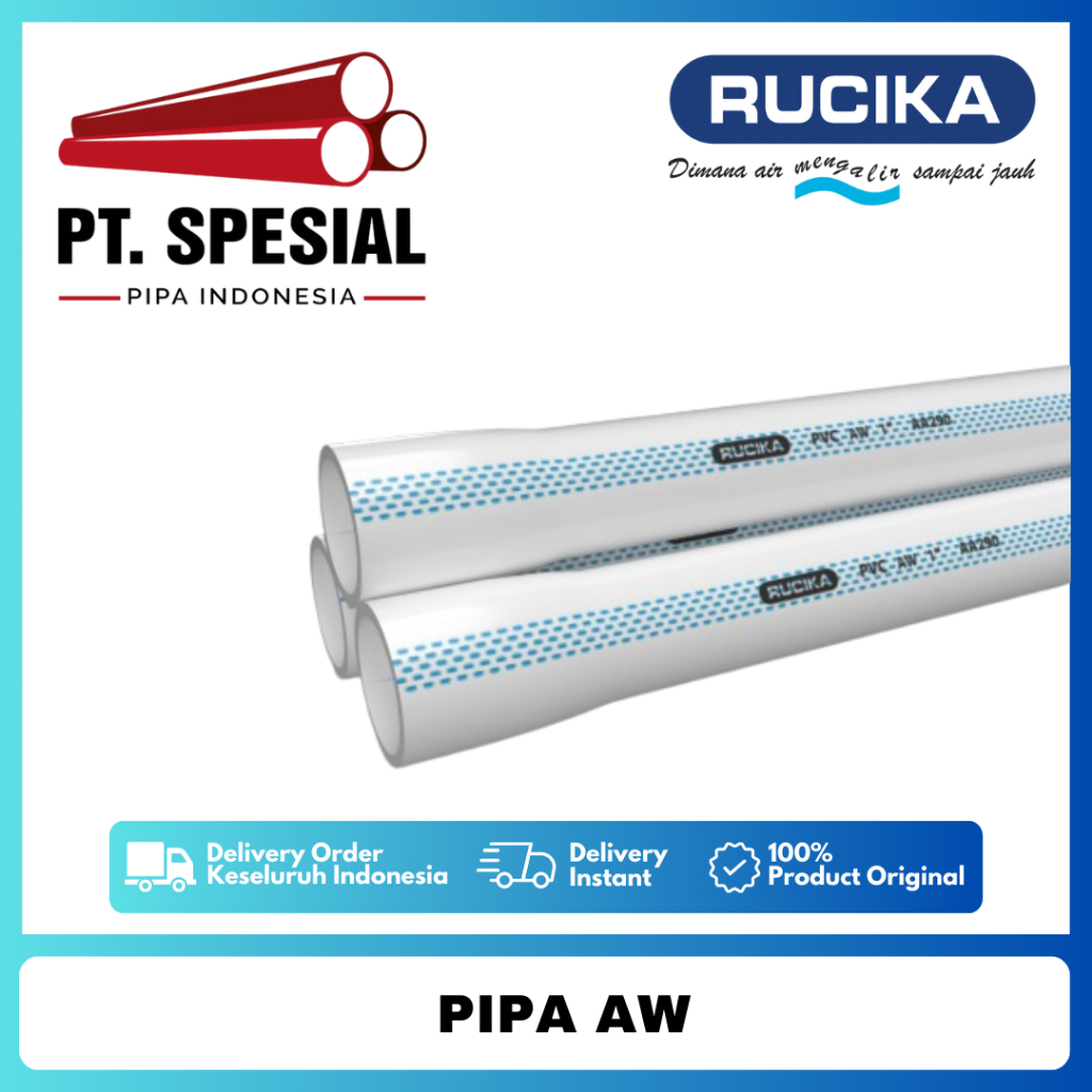 Jual Pipa PVC AW Standard Rucika 1 Inch Pipa PVC Rucika - 05 | Shopee ...