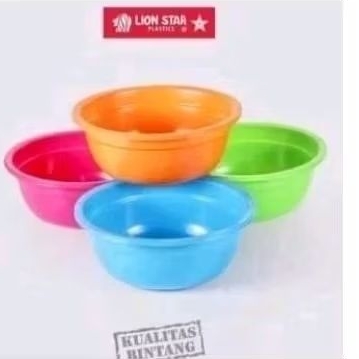 Jual BASKOM 14 INCH CUCI BULAT PLASTIK LION STAR BA5 BA-5 WASKOM ROUND ...