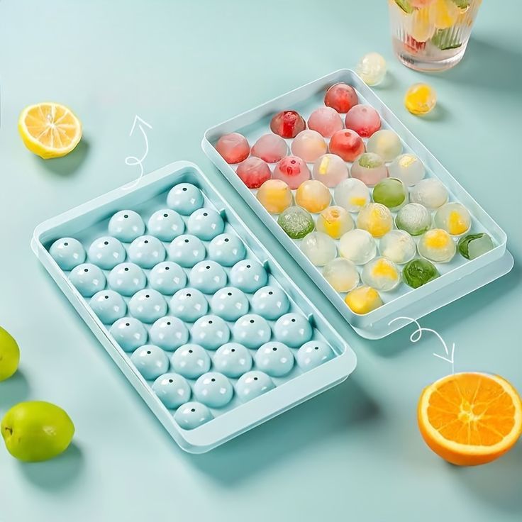 Jual Cetakan Jelly Ball Kombinasi Baru Cetakan Es Batu Jelly Bulat Hati ...