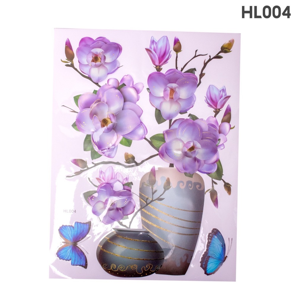 Jual Sticker Dinding 3D Simulasi Bunga / Tempelan Dinding Bunga 3D ...