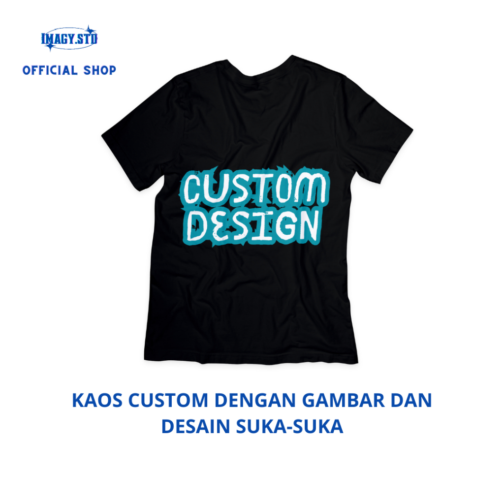 Jual BAJU KAOS SABLON CUSTOM SATUAN FOTO/ GAMBAR/ NAMA/ TULISAN/ KATA KATA/ DESAIN SENDIRI ...