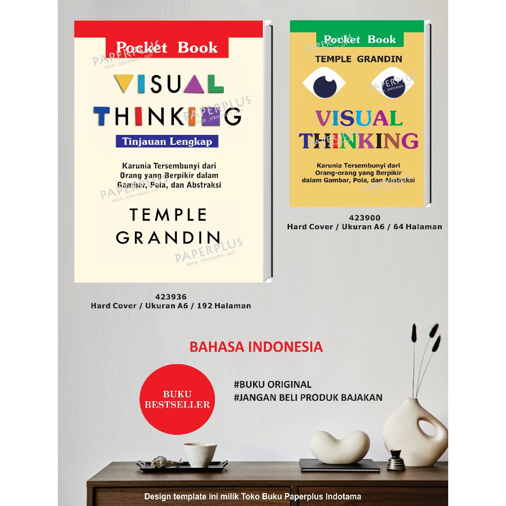 Jual Visual Thinking, Tinjauan Lengkap by Temple Grandin / Resensi Buku Inspirasi / HC ...