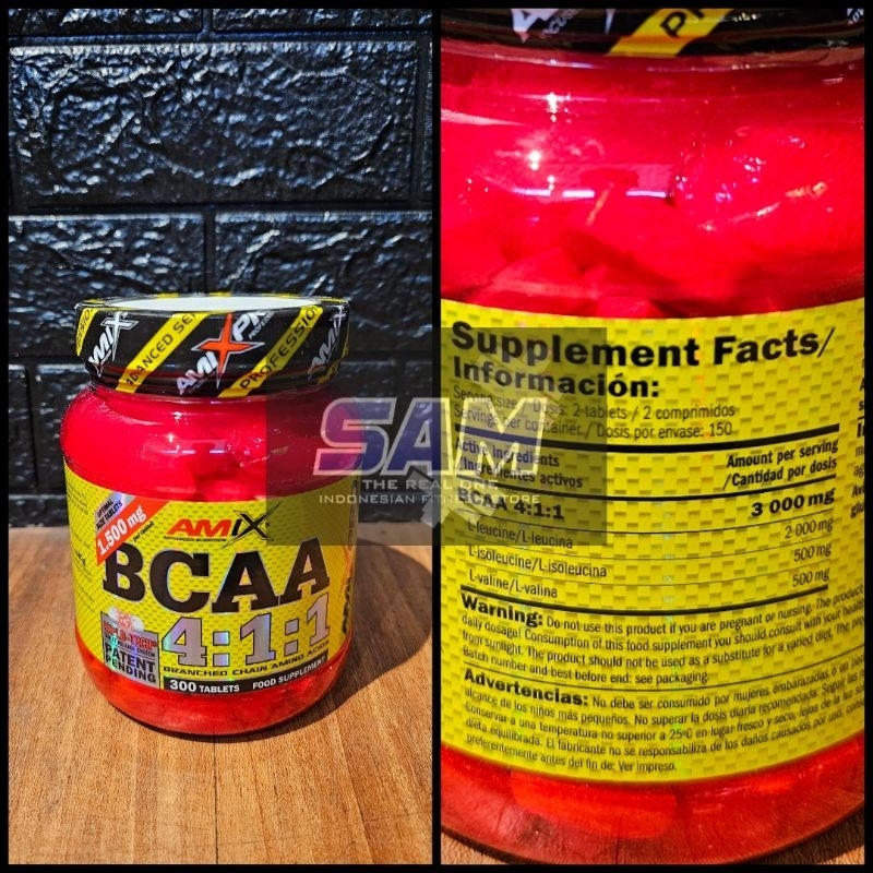 Jual Suplemen Fitness AMIX BCAA 4:1:1 300 tablet Malang | Shopee Indonesia