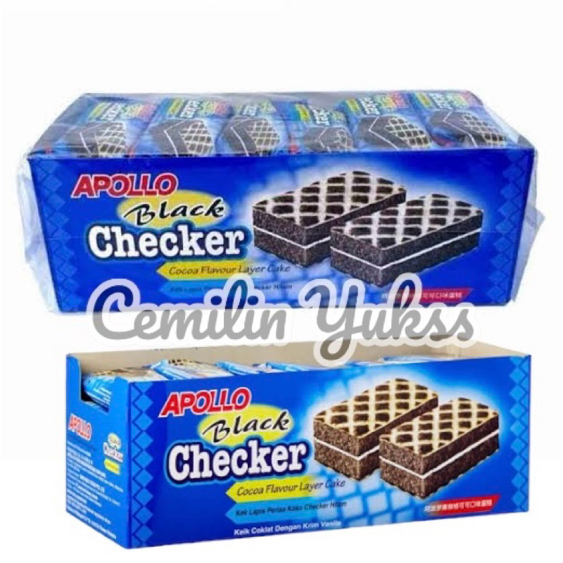 Jual Apollo Cake Black Checker Cocoa ( 18g x 24Pcs ) Cake Malaysia ...