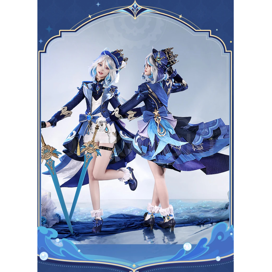 Jual 1/3 Delusion Furina Splash Art Focalors Cosplay Costume Game ...