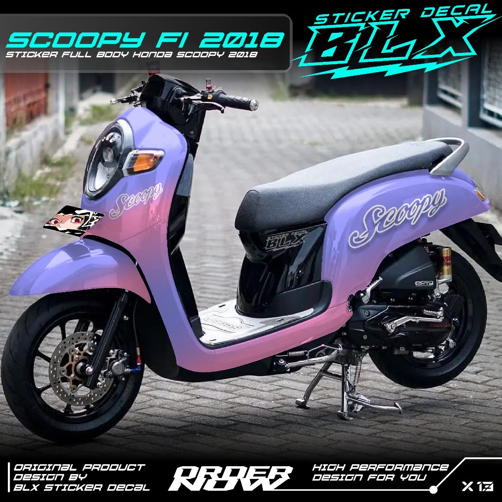 Jual Decal Full Body Honda Scoopy FI 2017 2018 2019 Stiker Variasi Full ...