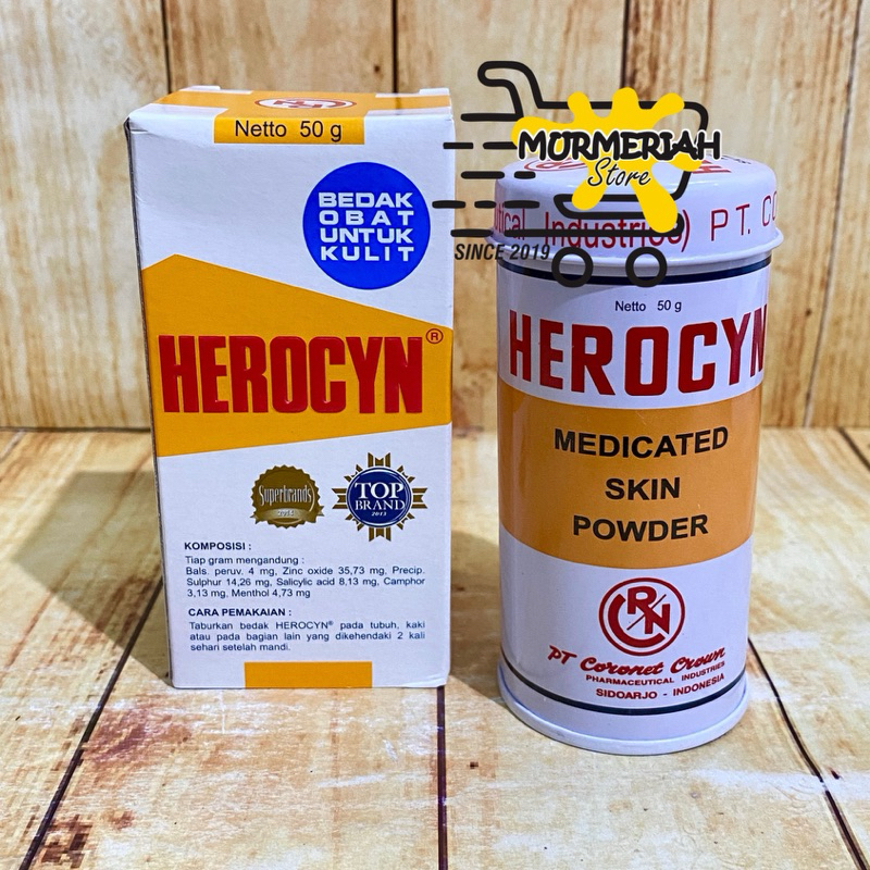 Jual Herocyn 50 gr Bedak Obat untuk kulit Gatal | Shopee Indonesia