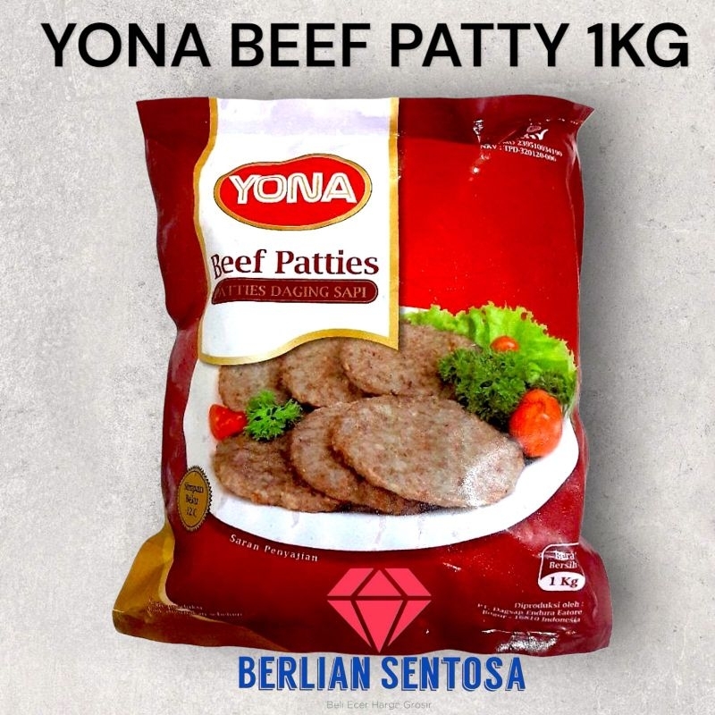 Jual yona beef patties patty 1kg | Shopee Indonesia