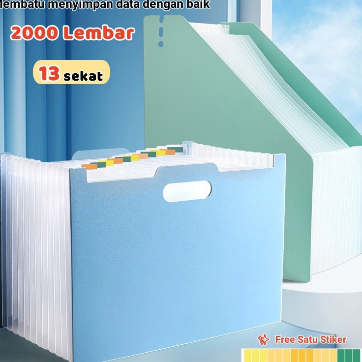 Jual Standing file A4 STIKER Tas dokumen file Keeper 13 sekat ATK File ...