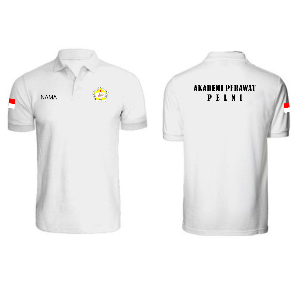 Jual Baju Kerah Polo Akademi Perawat Pelni // Kaos Kerah Akper Pelni Jakarta // Baju Kaos Kerah ...