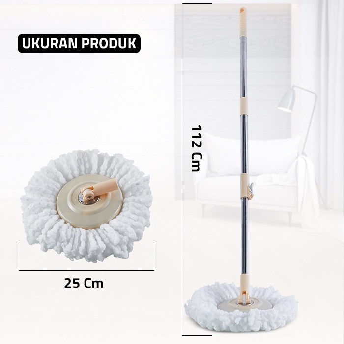 Jual Tongkat Pel portabel Kain Pel Set Stick Set ukuran sedang | Shopee ...