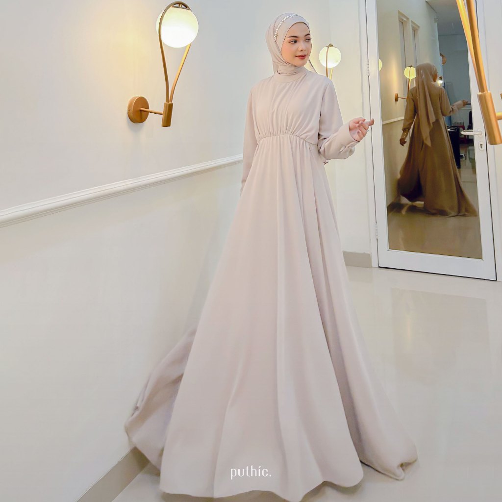 Jual PUTHIC - SHERLIN DRESS - Gaun - Ceruty - Diamond - Casual - Formal ...