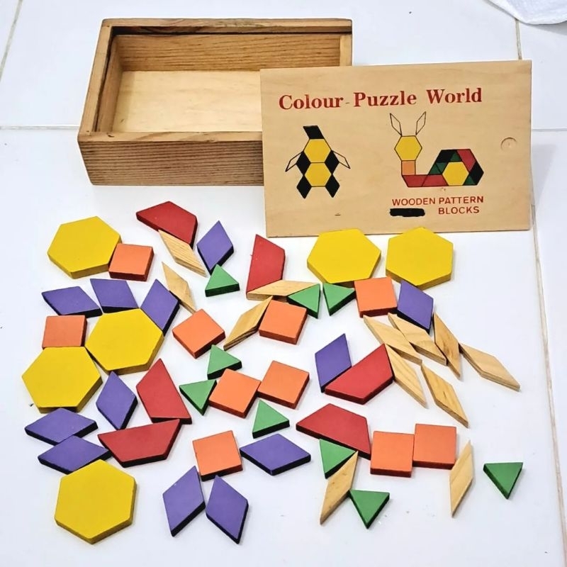 Jual Wooden Pattern Blocks | Shopee Indonesia
