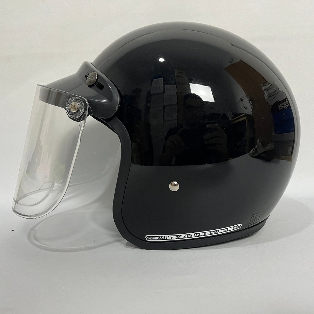 Jual Helm Bogo Hitam Glossy - Classic Polos Solid - Helmet SNI Dewasa ...