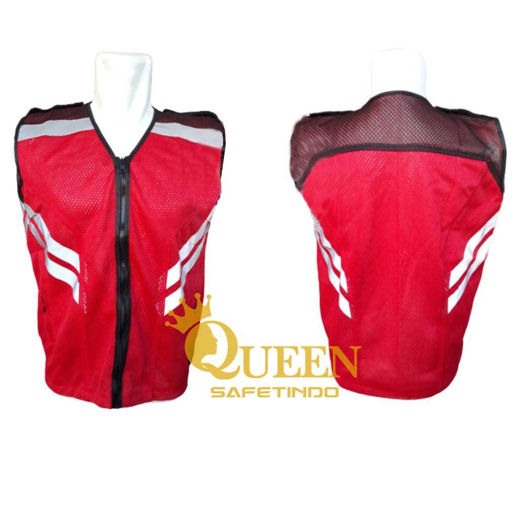 Jual Rompi Safety Merah - Rompi Jaring - Rompi Proyek - Rompi ...