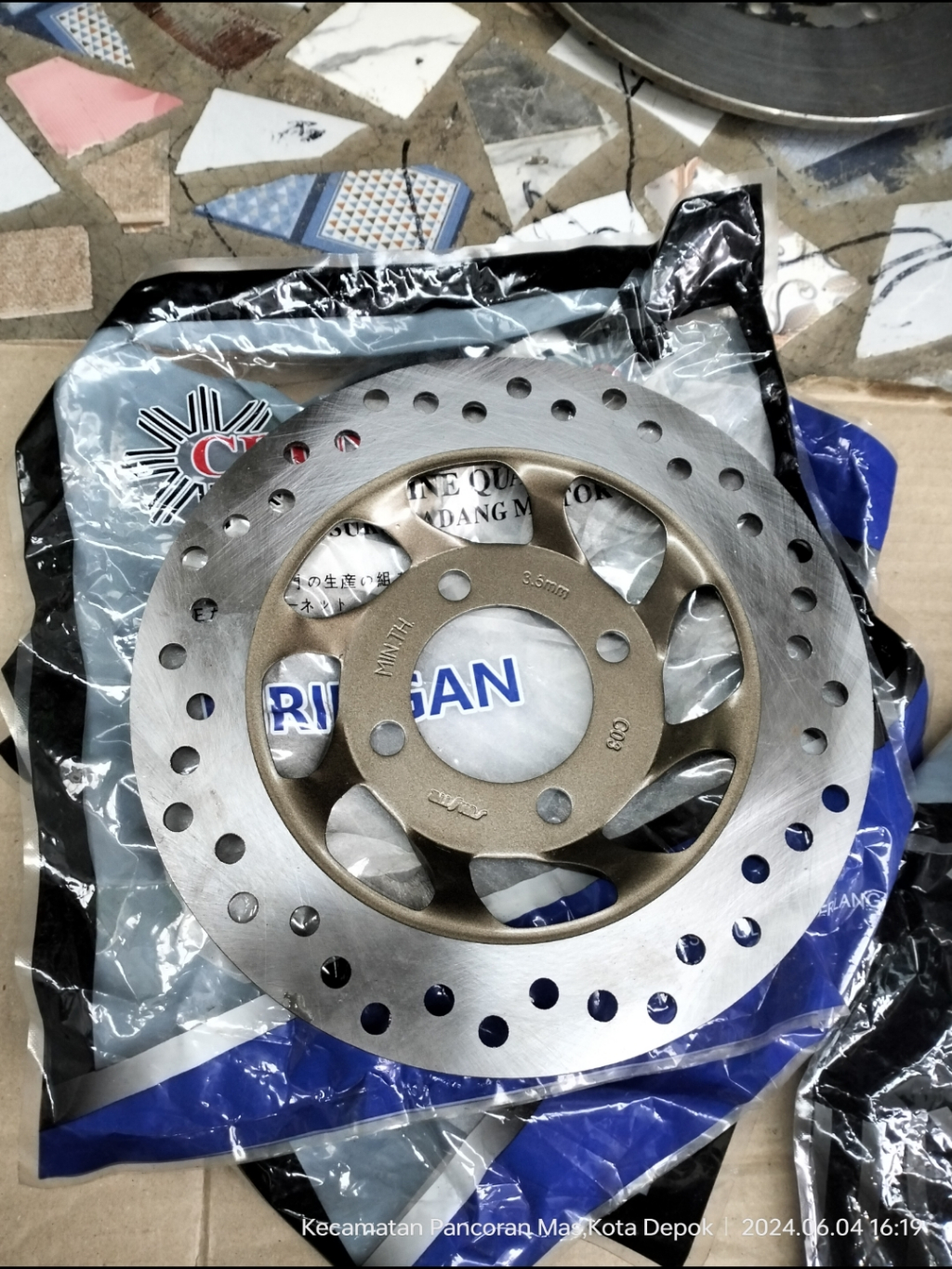 Jual Piringan cakram supr fit new Supra x 125 karisma kph merek crun ...