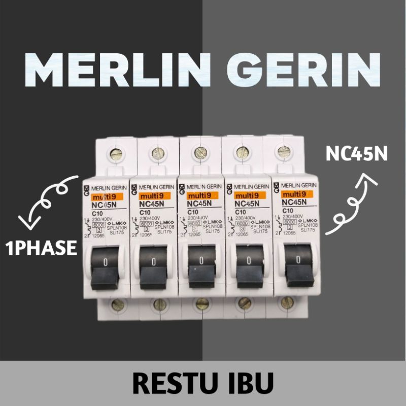 Jual MCB Merlin gerin 1 pas 2.A.4.A.6.A.10.A.16.A.20.A.25.A.32.A.40.A.50.A63.Abarang second ...