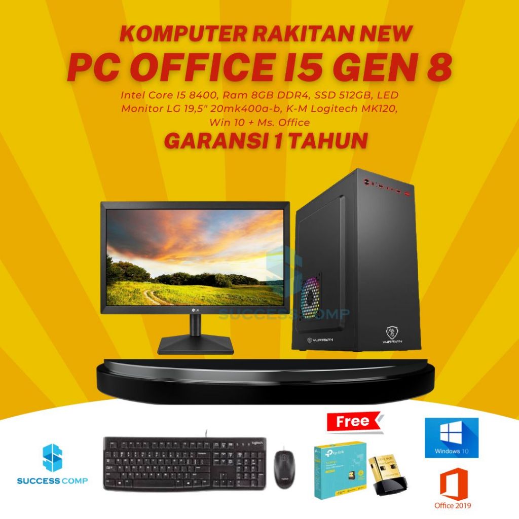Jual PC RAKITAN CORE I5 8400 GEN 8 SSD 512GB | Shopee Indonesia