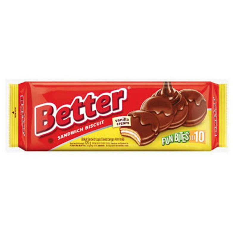 Jual [MT] Better FunBites Isi 10 pcs Biskuit Vanila Cream 100gr ...