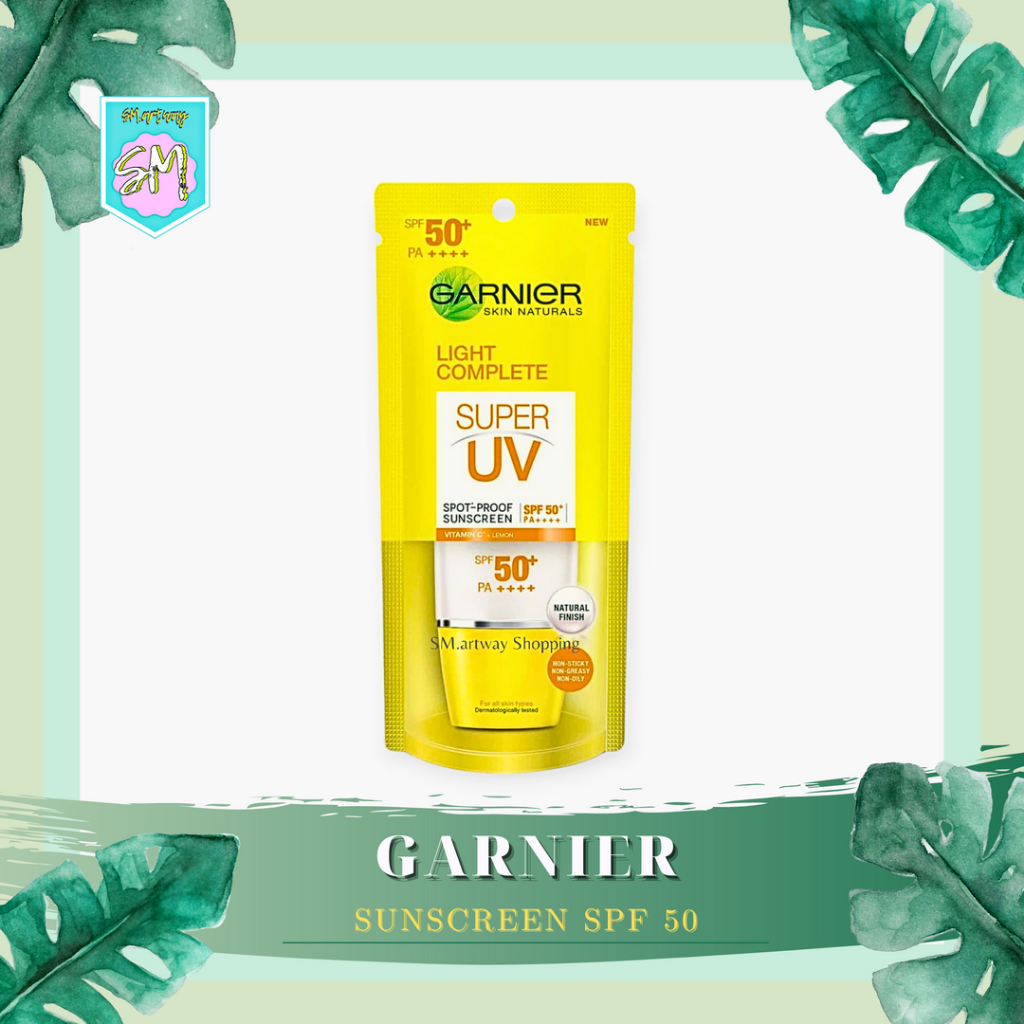 Jual GARNIER Sunscreen SPF 50 PA+++ 30ML dengan Vitamin C | Matte ...