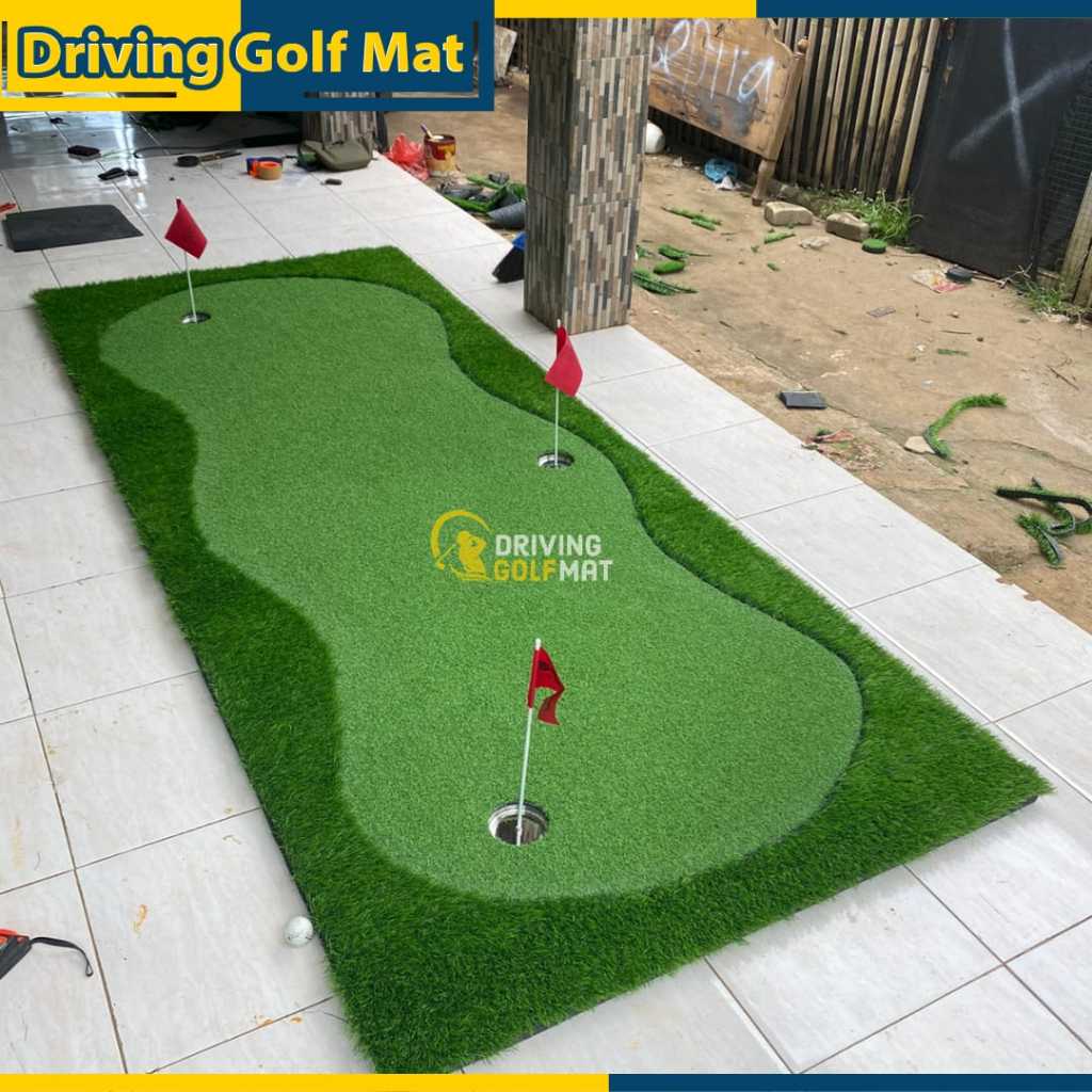 Jual Lapangan Mini Golf Portable Ukuran 150x300 cm / Free Hole / Putting Green Golf | Shopee ...