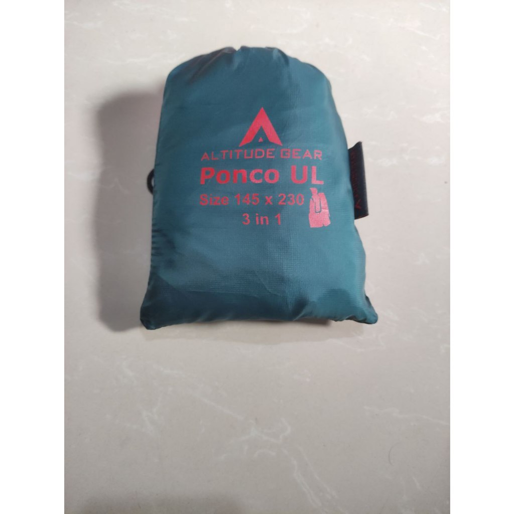 Jual Jas Hujan Poncho Ultralight 3in1 anti tembus Altitude gear 145cm x ...