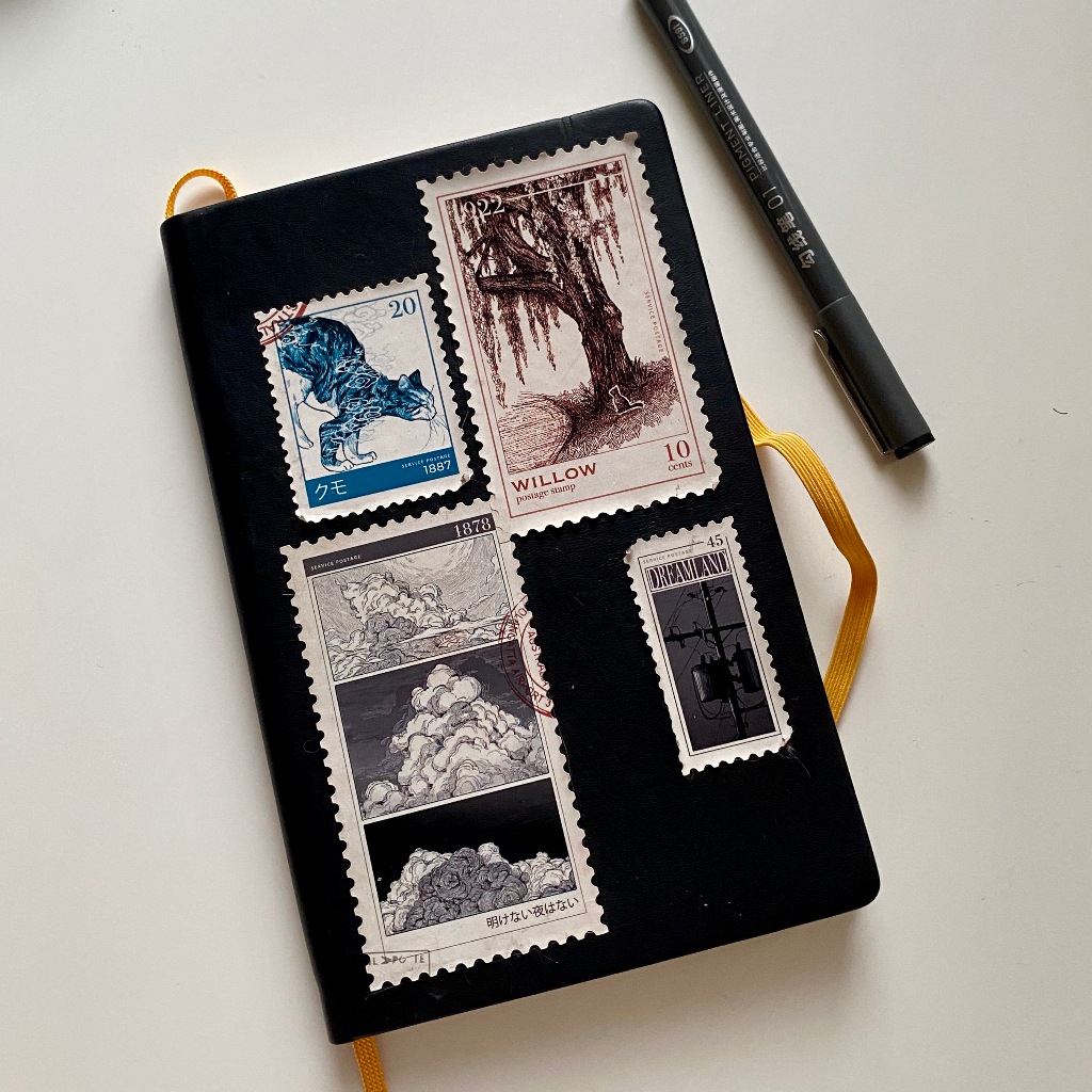 Jual Vintage Stamps - Sticker Set (A5) | Shopee Indonesia