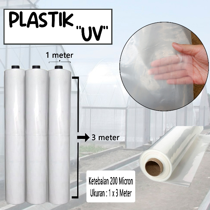 Jual Plastik UV Lebar 3 meter / Plastik UV Eceran | Shopee Indonesia