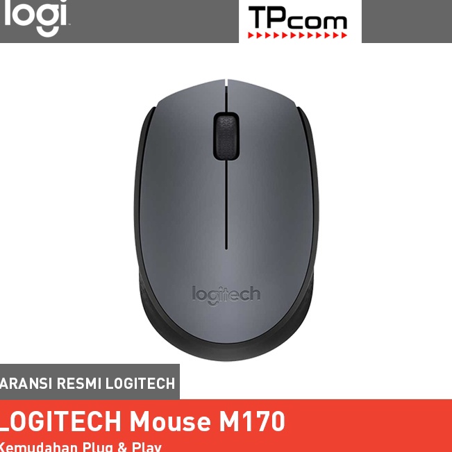 Jual Produk Keren LOGITECH Wireless Mouse M17 Original Hitam Garansi ...