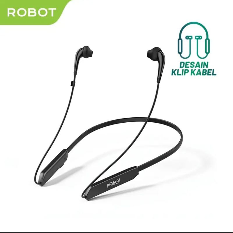 Jual HEADSET BLUETOOTH 5.3 NECKBAND PLAY TIME UP TO 16H ROBOT SPIRIT ...