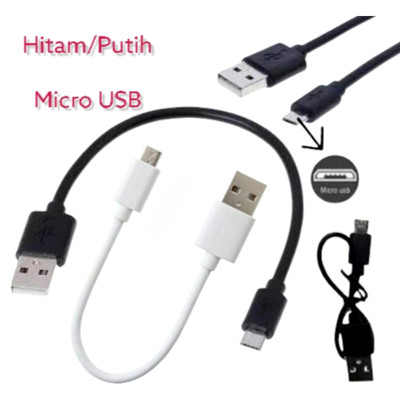 Jual KABEL CAS PENDEK 20 Cm Kabel Charger Daya HP Android Tongsis ...