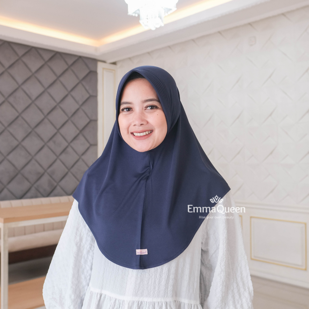 Jual EmmaQueen- Jilbab Sheila Bergo Instant Daily Pad Bahan Jersey Premium Size Sport Standar ...