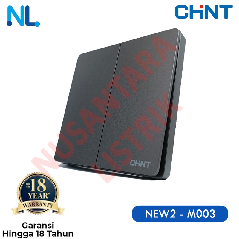 Jual Flush Switch CHINT 2 Gang 1 Way (10A 250V) NEW2-M003 | Shopee ...