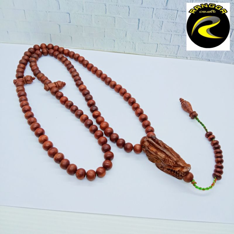 Jual tasbih kayu setigi setegi santegi laut kepala ukir naga S109 ...