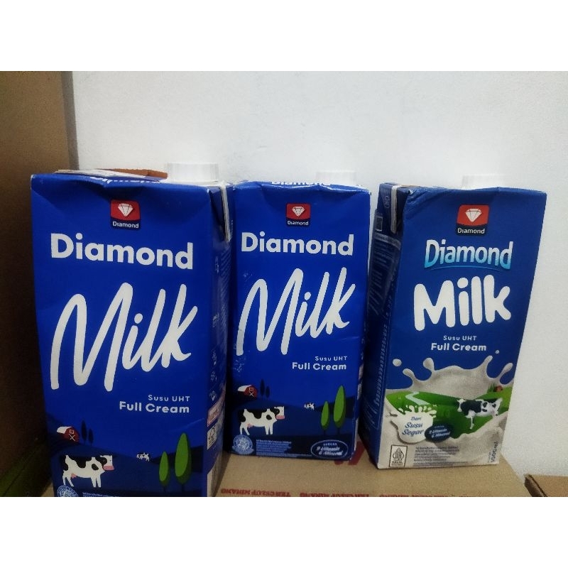 Jual susu uht diamond full krim 1 liter | Shopee Indonesia