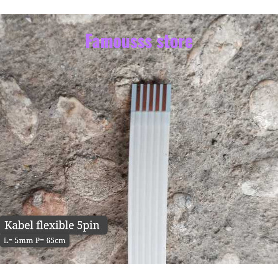 Jual Kabel Fleksibel 5 pin L= 5mm P= 65 cm Flexible Cable 5 Jalur ...
