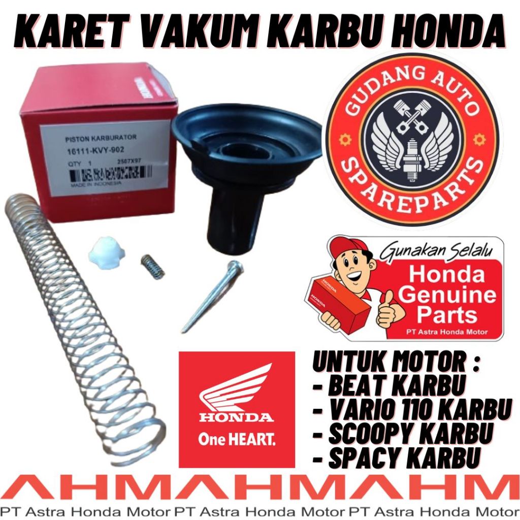 Jual Ori AHM Part Karet Vakum Karburator Honda Beat Karbu Vario Karbu ...