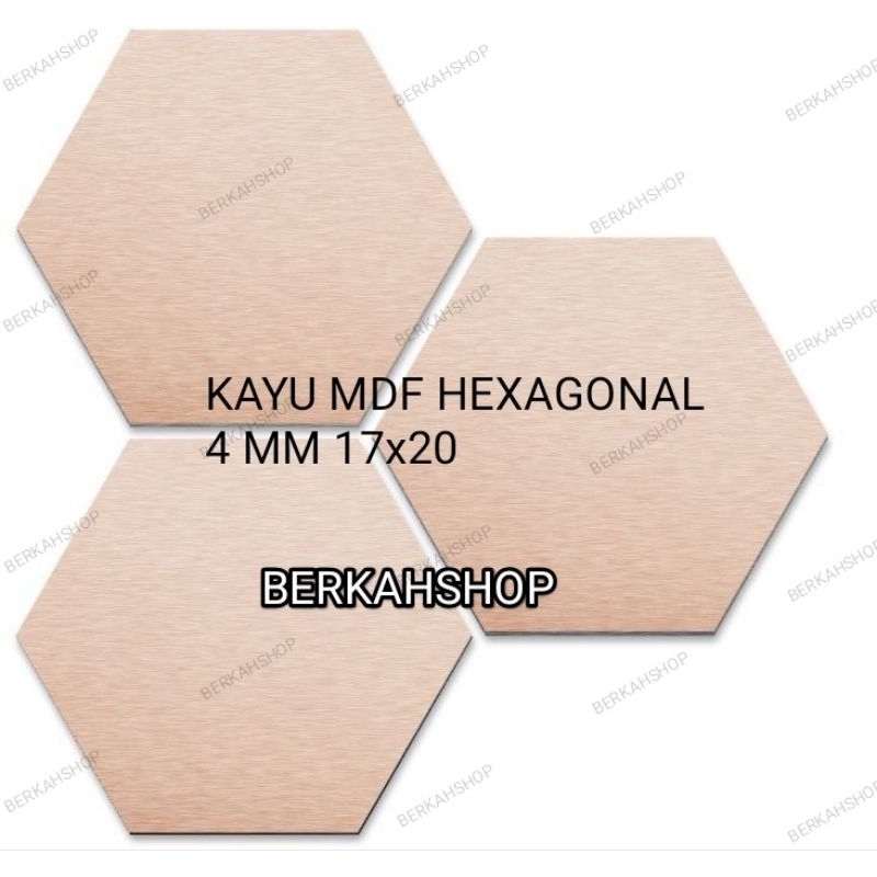 Jual KAYU MDF HEXAGONAL 17X20 4-3 mm | Shopee Indonesia