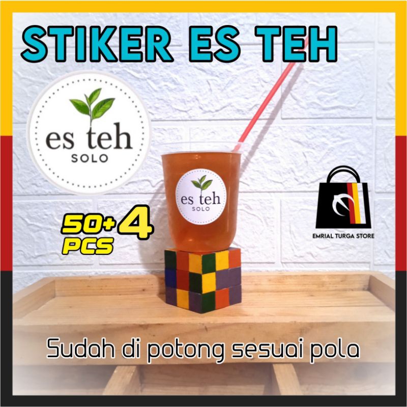 Jual Stiker Label Cup Es Teh Solo Cromo | Shopee Indonesia