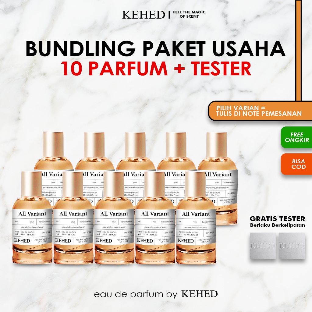 Jual PROMO USAHA KEHED PARFUM Bundling 10 Botol Parfum 55ml Bebas Pilih ...