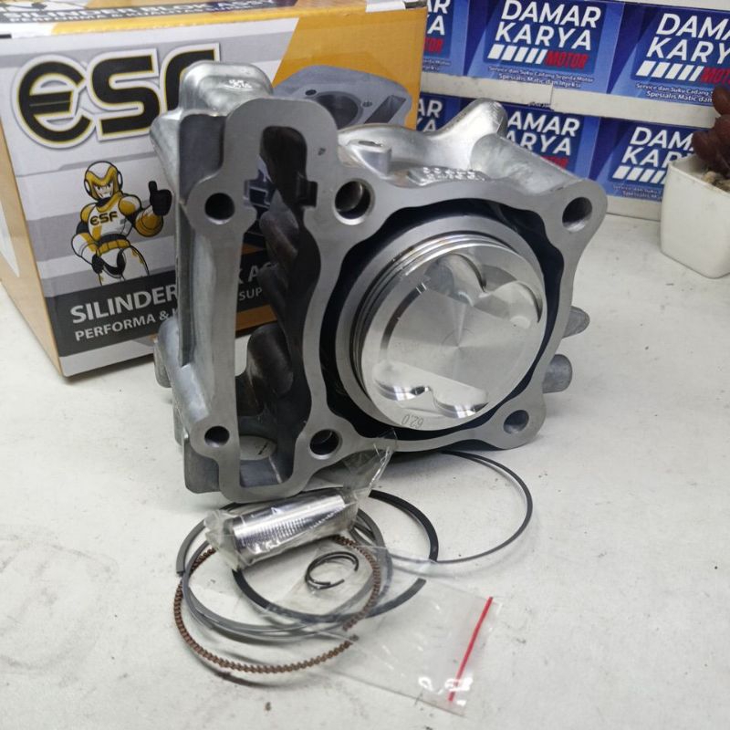 Jual BLOK SEHER BORE UP NMAX 182 CC / PISTON 63 MM ORIGINAL PABRIK ESF ...