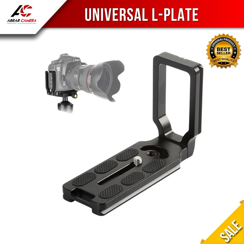 Jual Universal L Plate Type Quick Release MPU-105 Tripod Mounting Bracket LPlate Portrait Angle ...