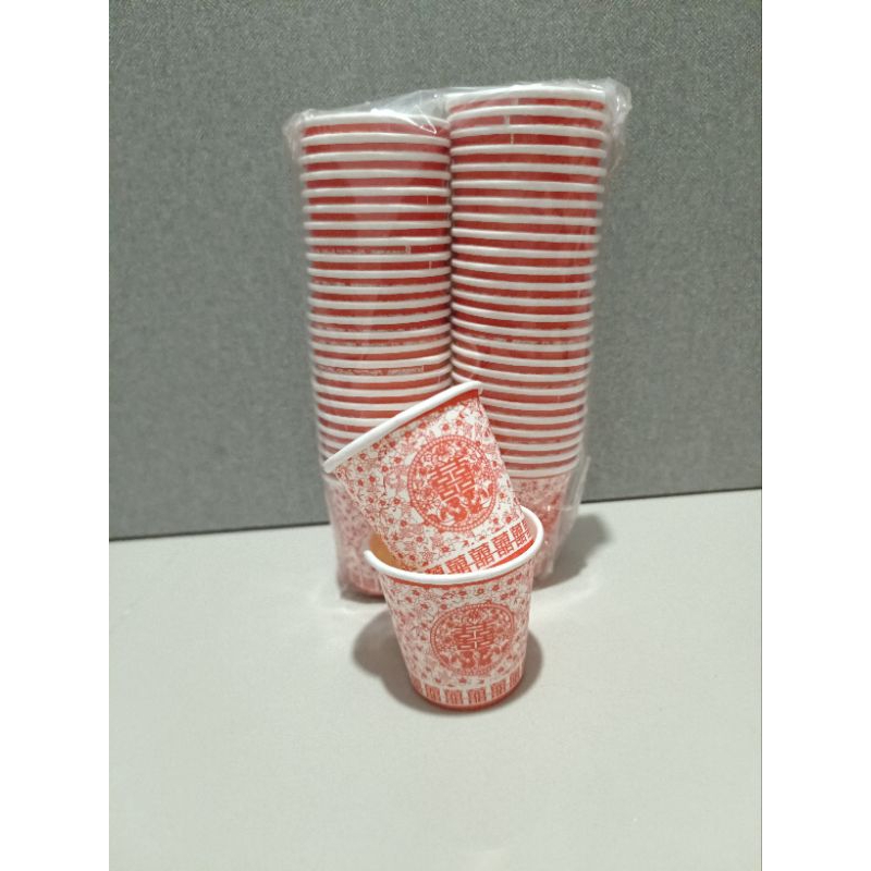 Jual Paper cup tea pai / gelas kertas phangteh wedding pack isi 50 pcs ...